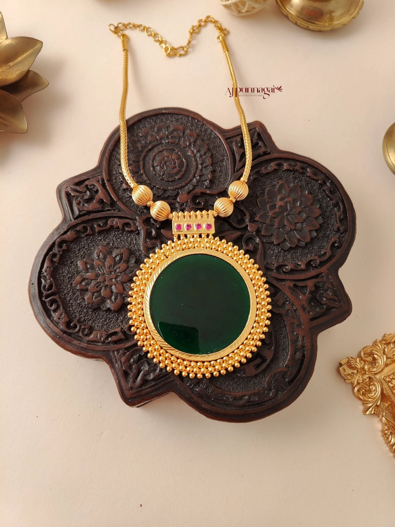 Round Palakka Necklace – AJ Punnagai