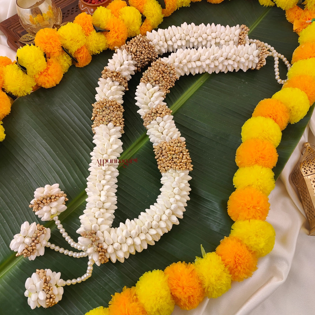 Realistic Reusable Jasmine Look Alike Bridal Garland – AJ Punnagai